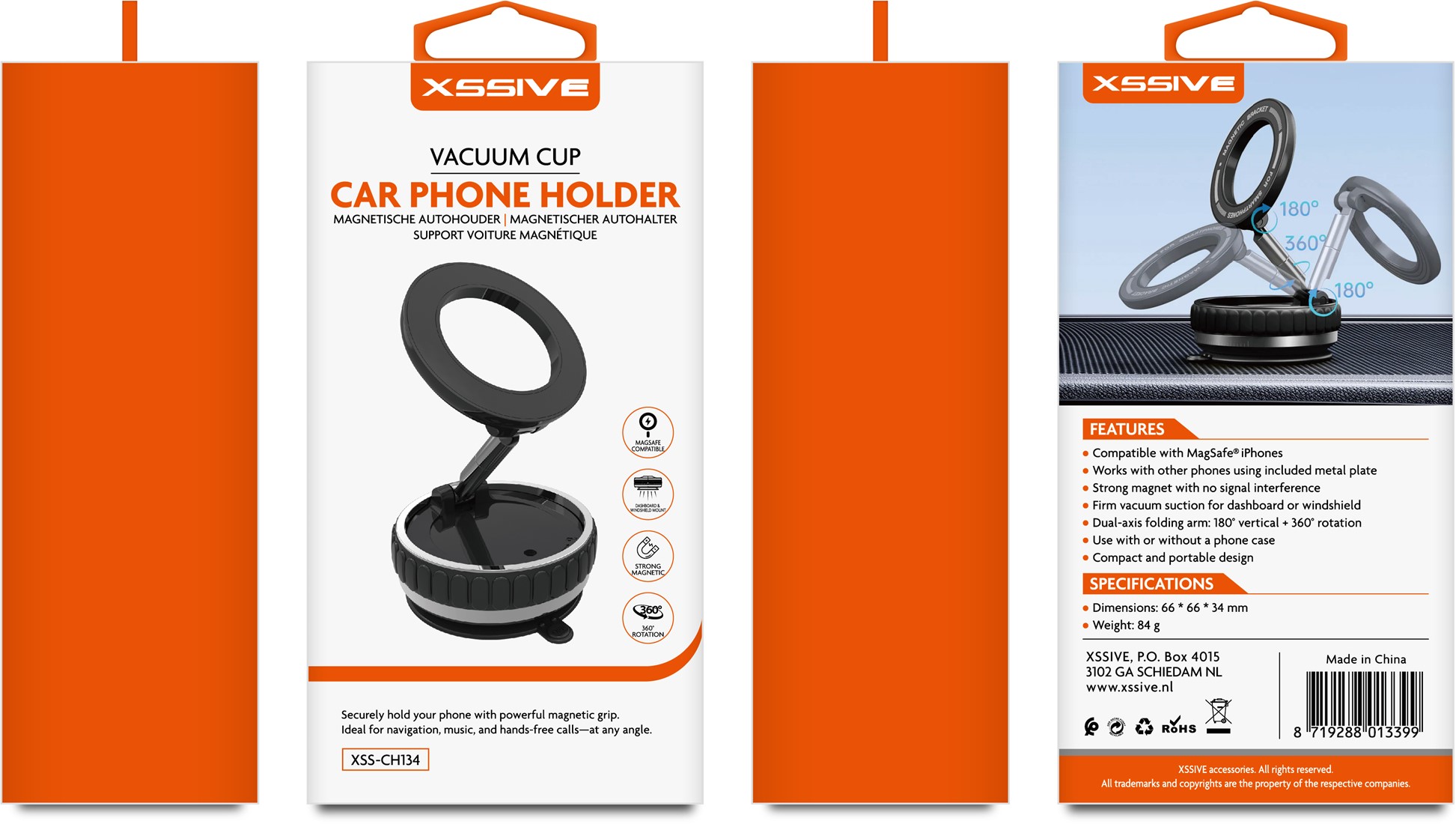 Xssive Vacuum Cup Car Holder XSS-CH134 | Xssive